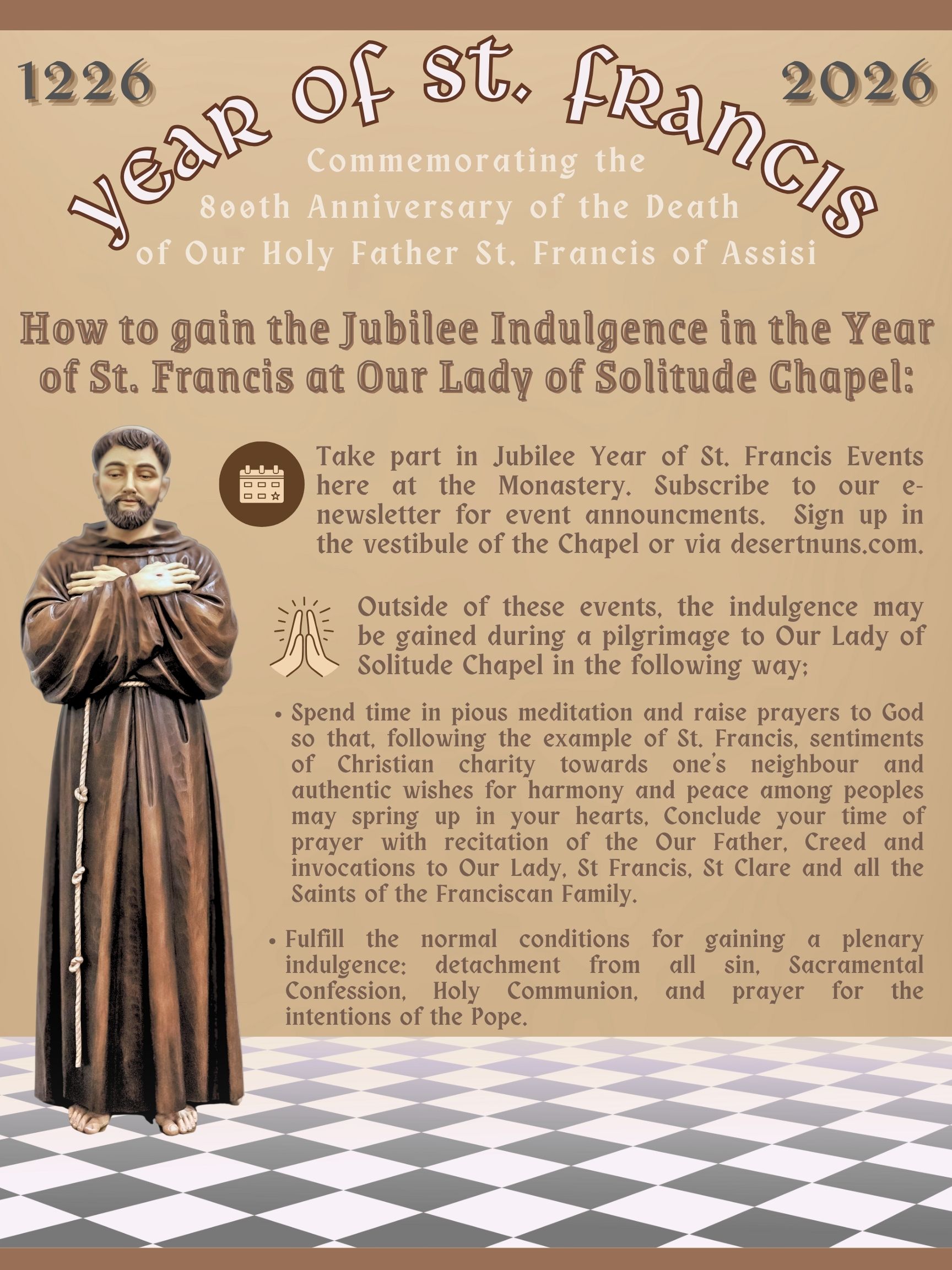 Year of St. Francis – Desert Nuns